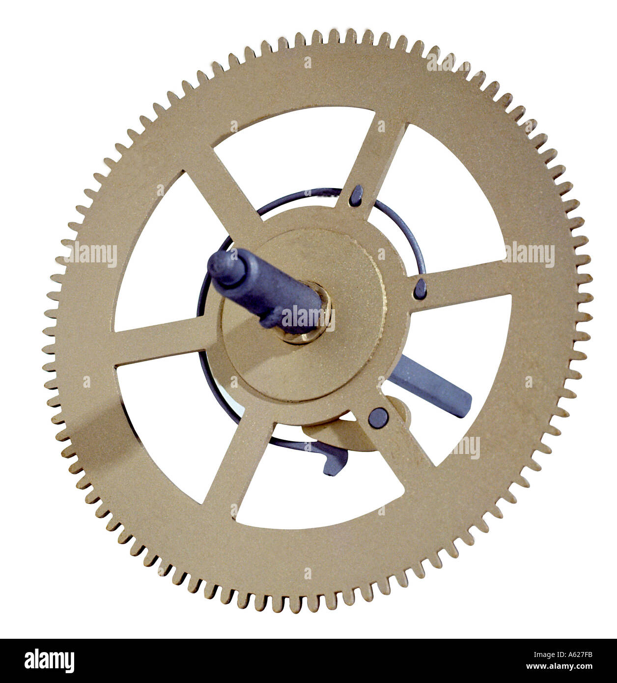 Single gold gear with shadow Stock Photo - Alamy