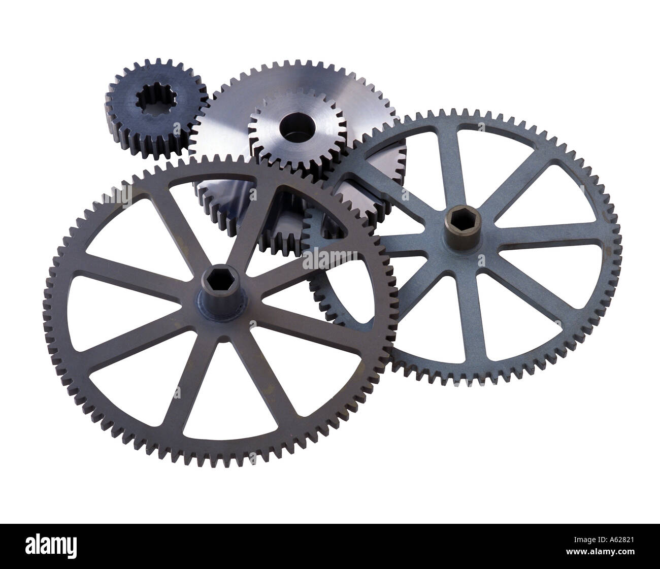 Group of gears meshed together Stock Photo - Alamy