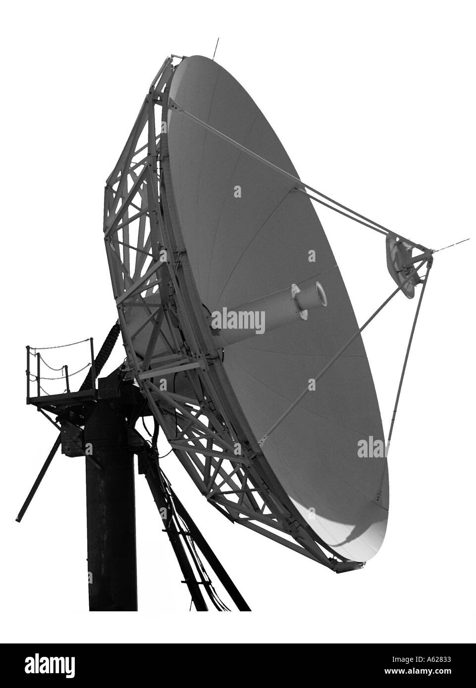 Telecommunications satelite dish Stock Photo - Alamy