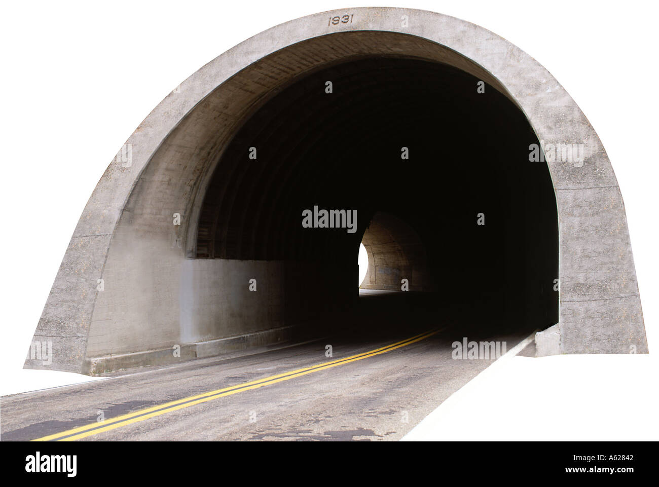Curving tunnel and roadway Stock Photo - Alamy