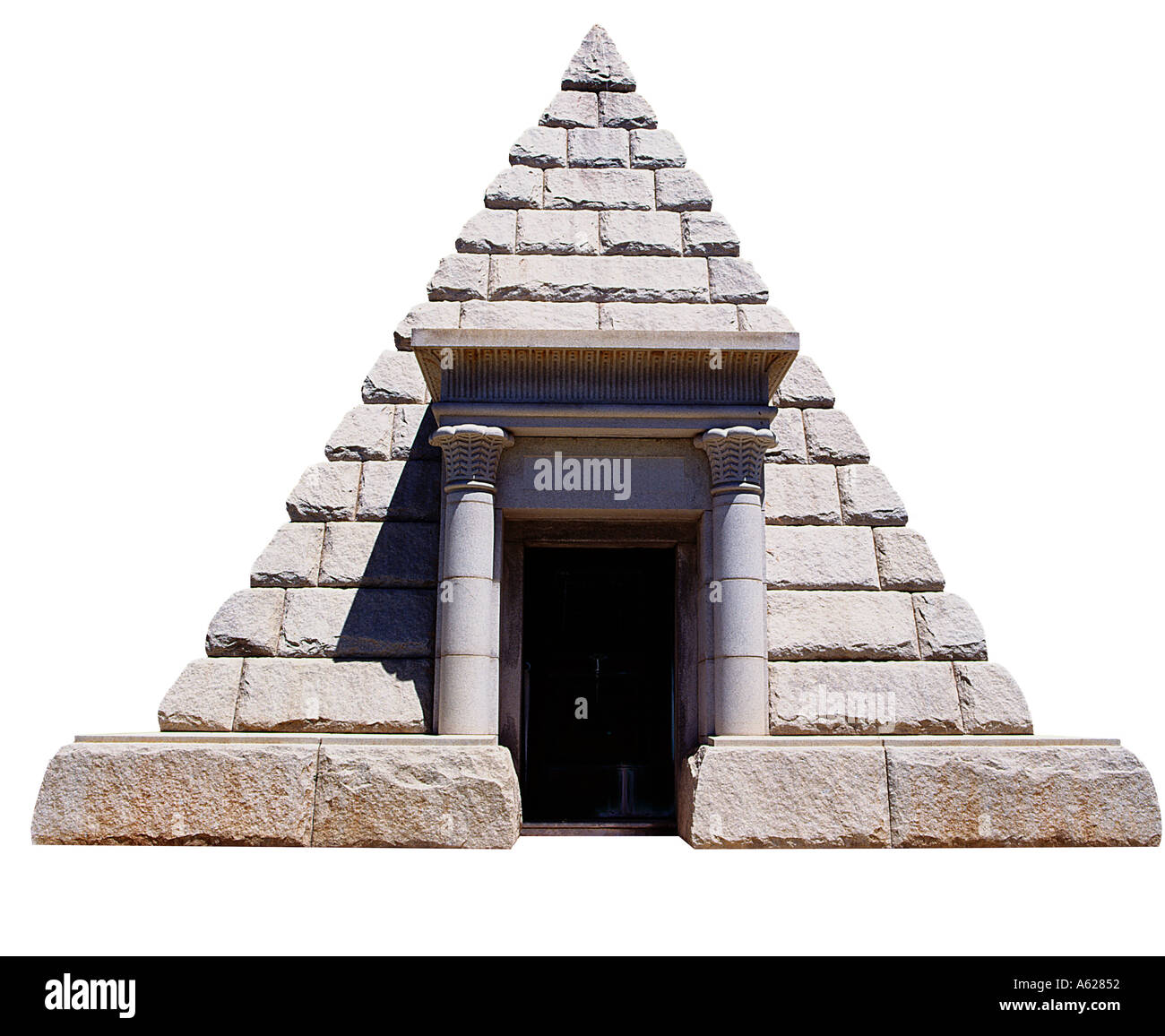Stone pyramid front Stock Photo - Alamy
