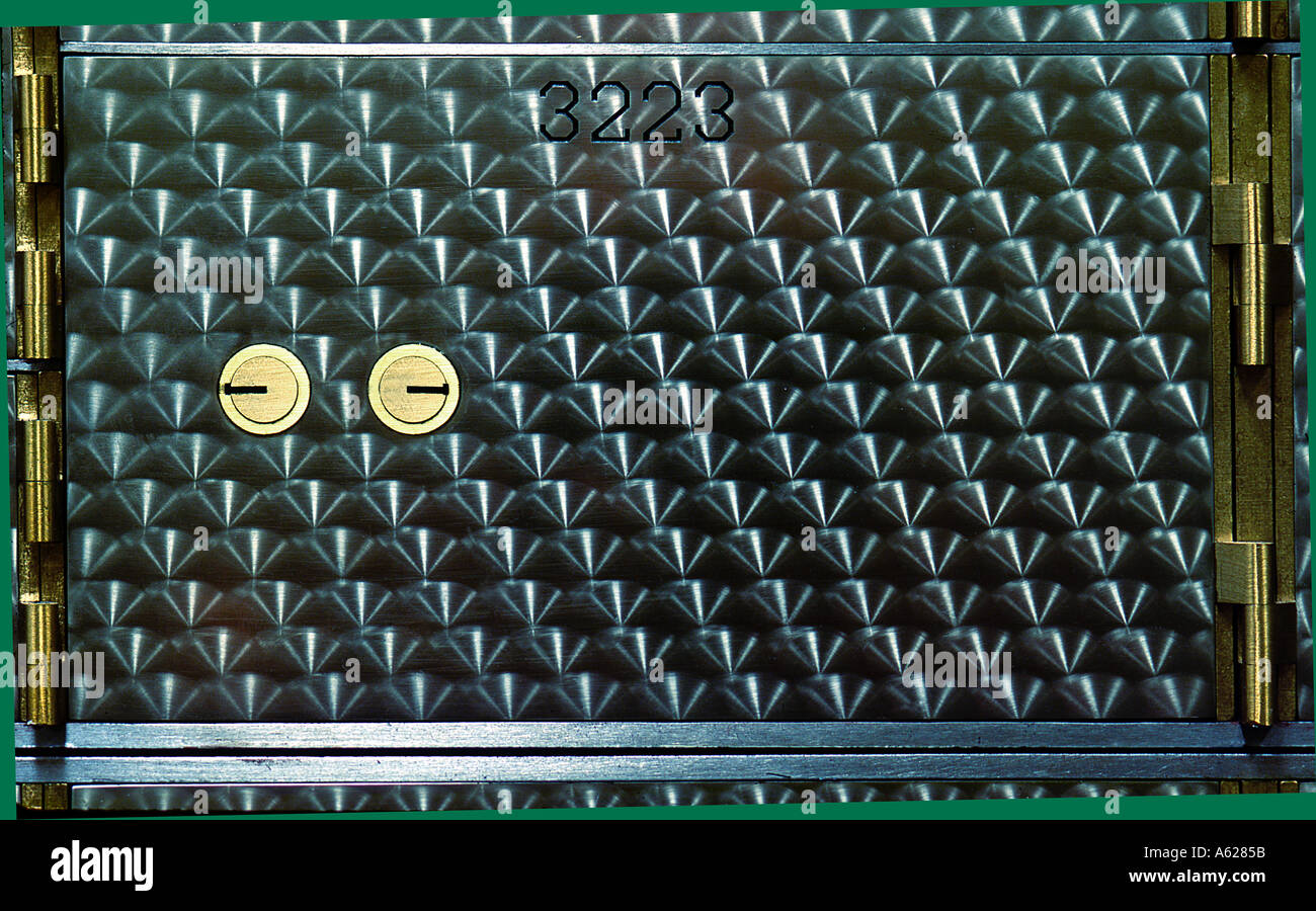 Safe deposit box exterior Stock Photo - Alamy