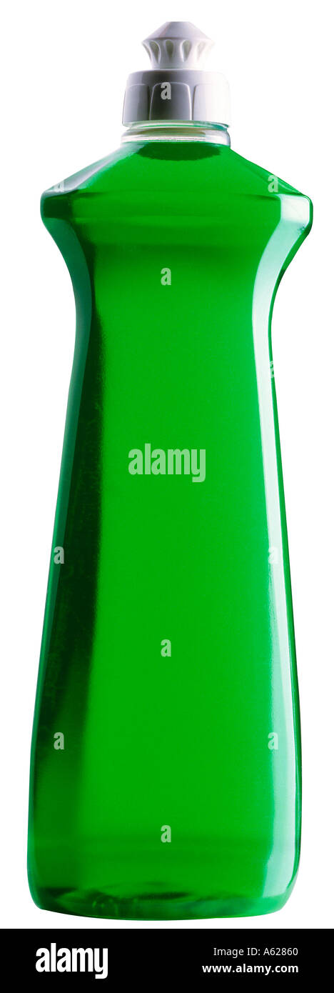 Green bottle of dish soap Stock Photo - Alamy
