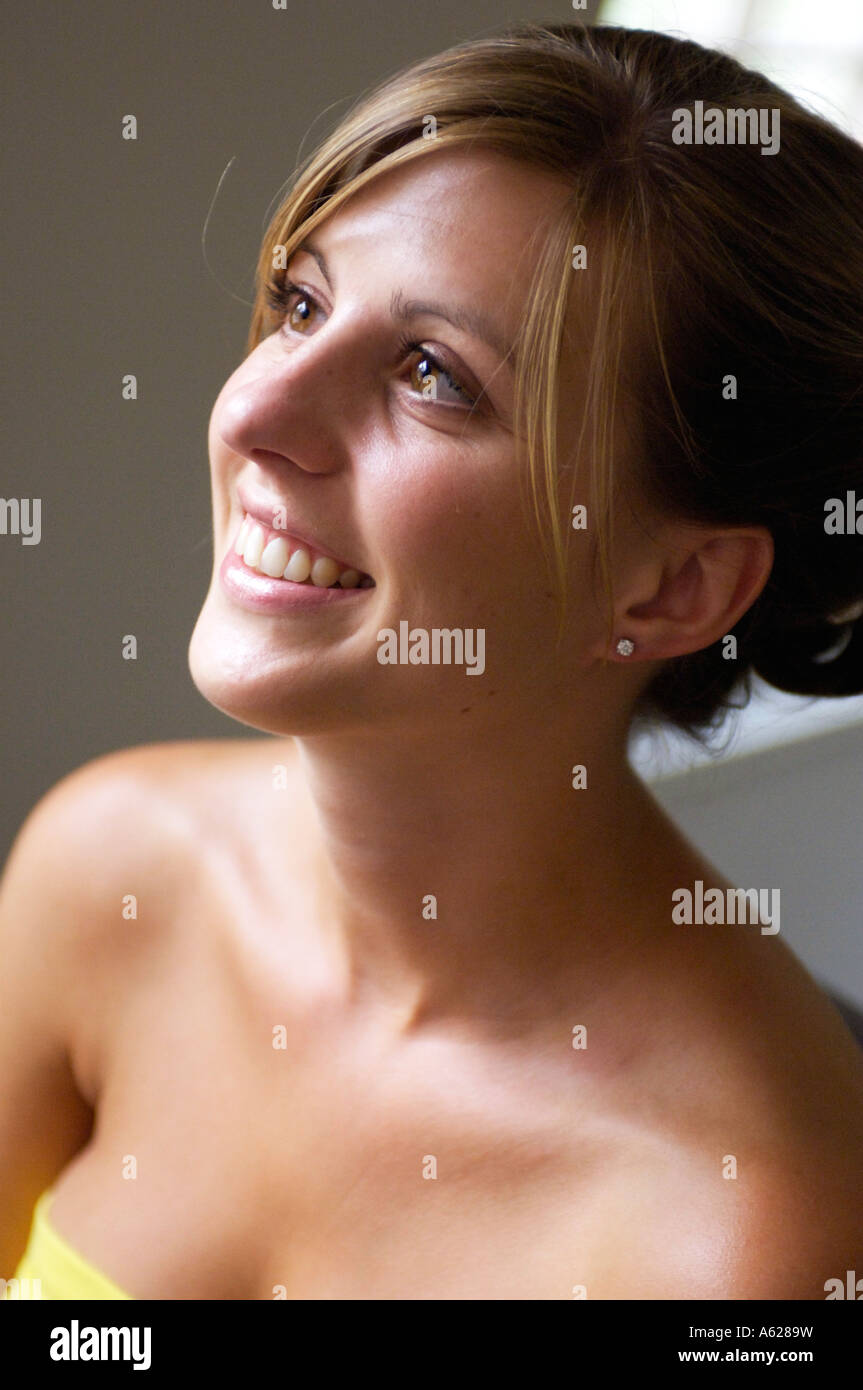 Woman after her makeover Stock Photo - Alamy