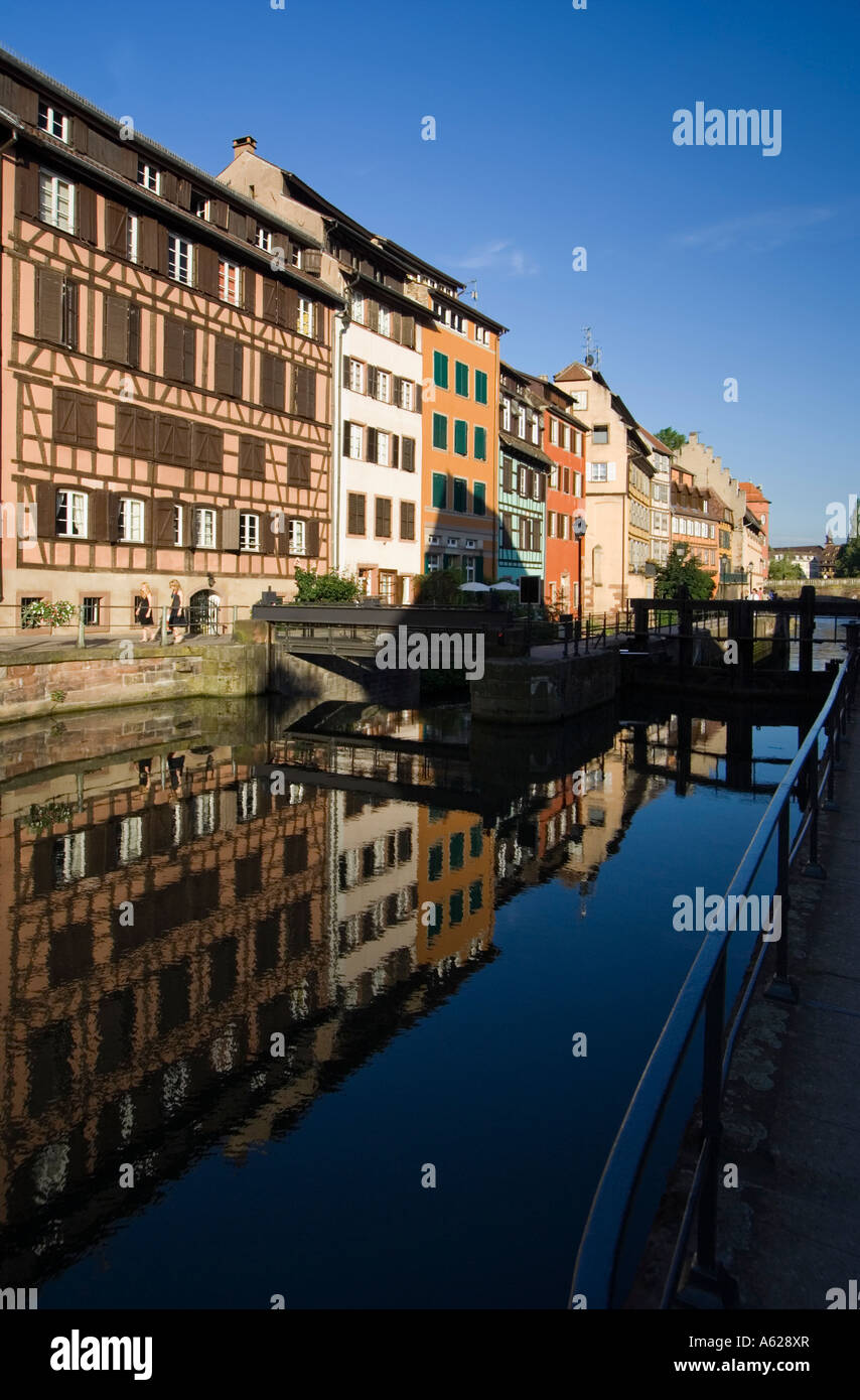 Canalside houses in Strasbourg, Alsace, France Stock Photo - Alamy