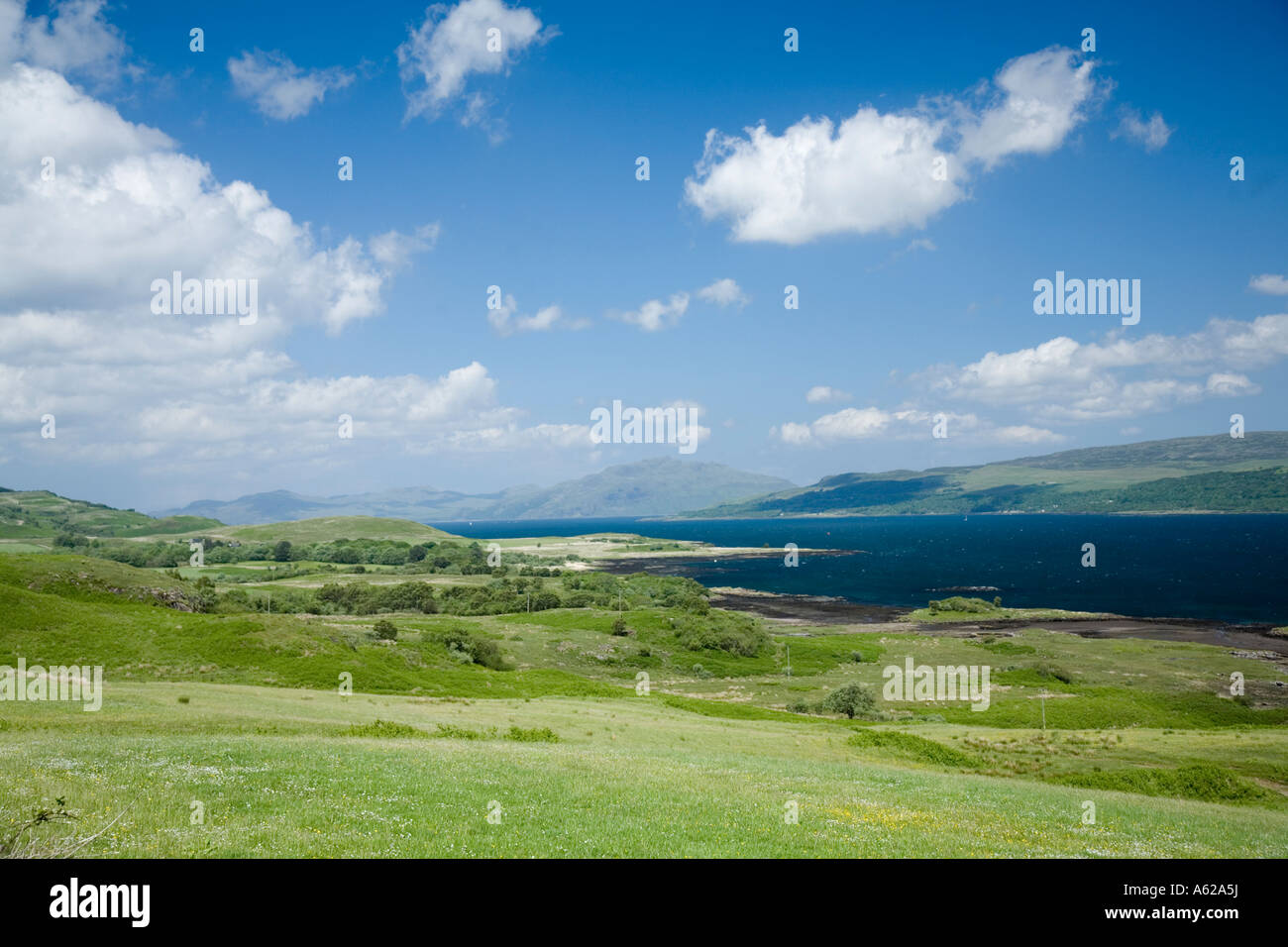 The Sound of Mull between the Isle of Mull and Morvern Stock Photo - Alamy