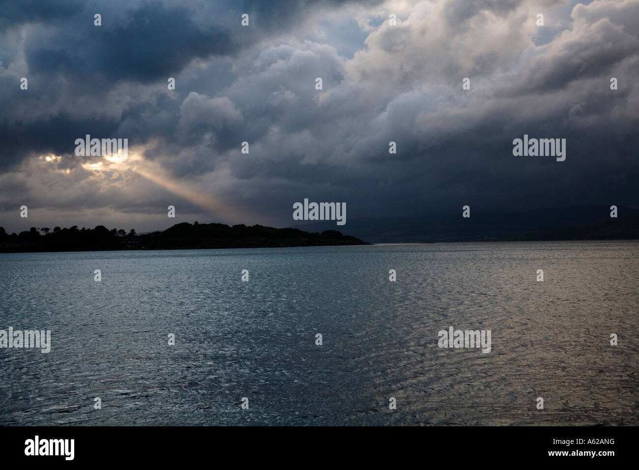 Looking across the Sound of Mull from the Isle of Mull Stock Photo - Alamy
