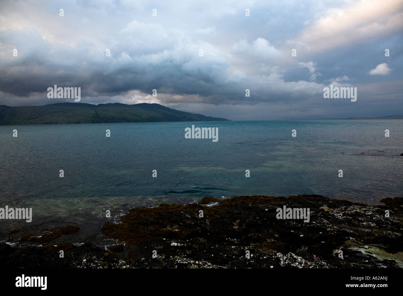Looking across the Sound of Mull from the Isle of Mull Stock Photo - Alamy