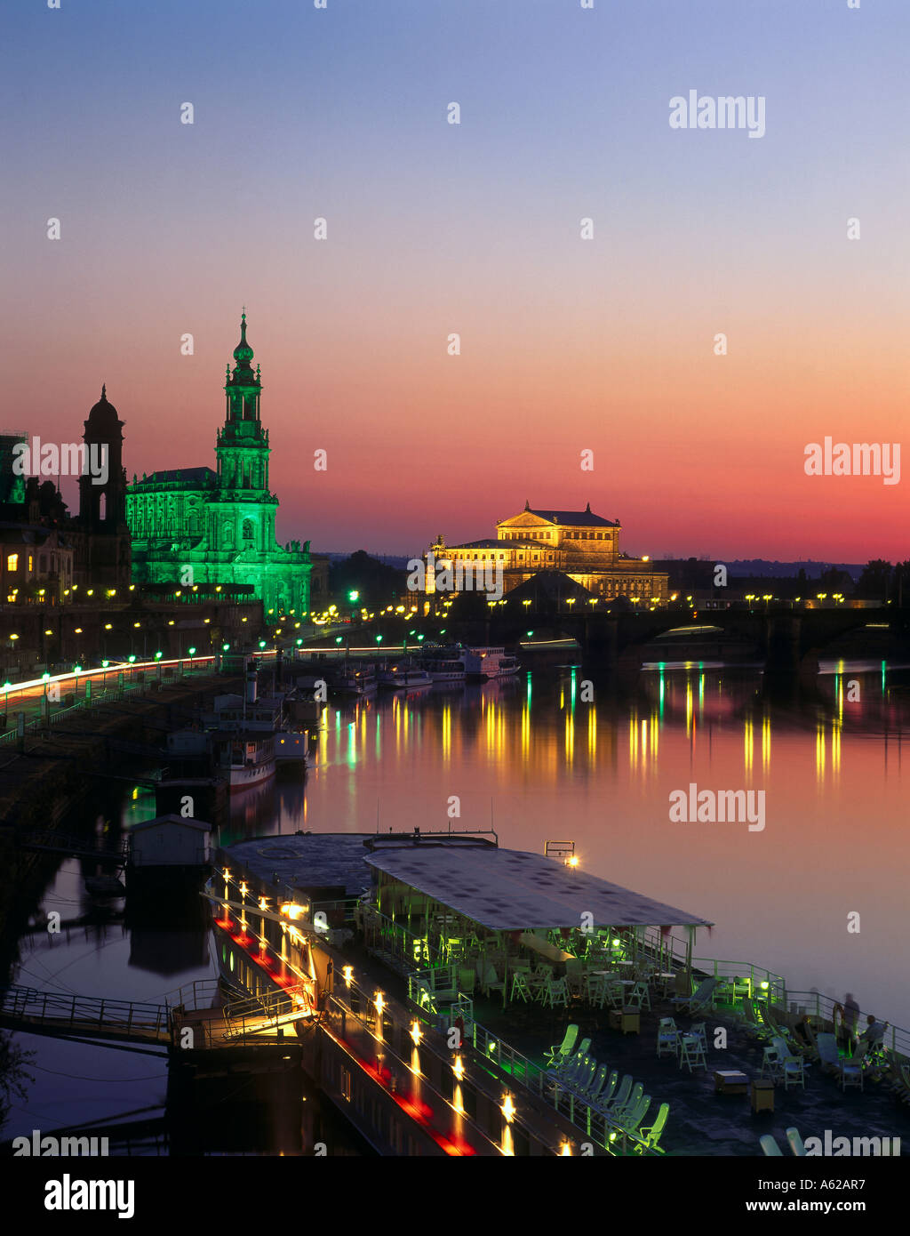 Dresden overview dresden cathedral hi-res stock photography and images ...