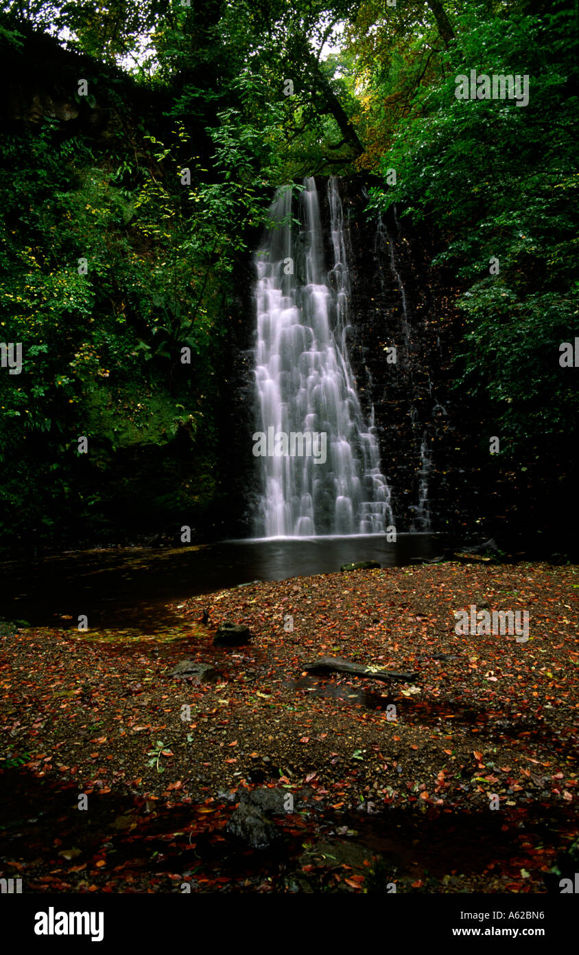 Falling Foss waterfall Stock Photo - Alamy