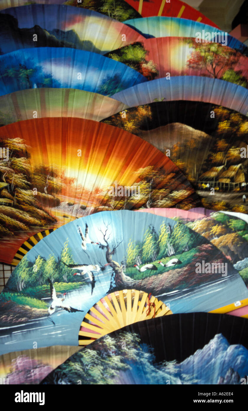 Colourful fans china hi-res stock photography and images - Alamy