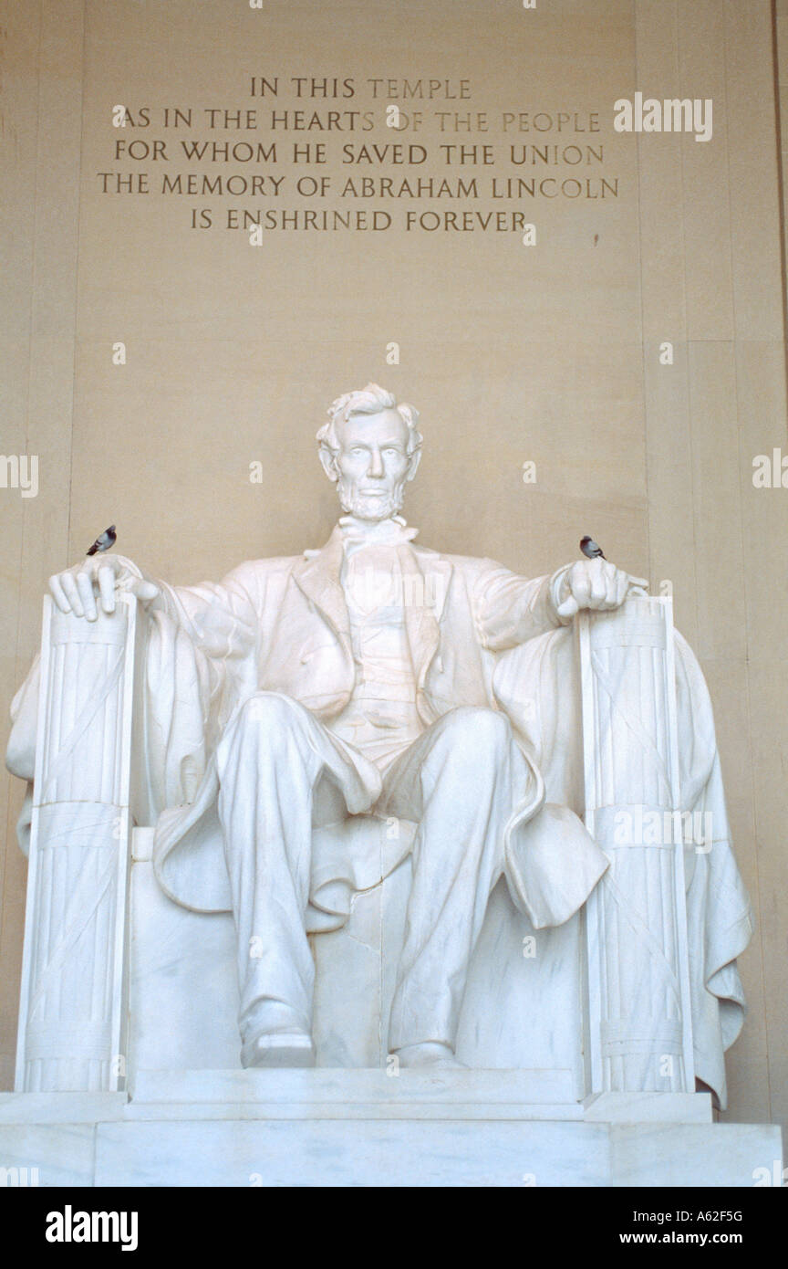 Washington, Lincoln Memorial, Denkmal Stock Photo - Alamy