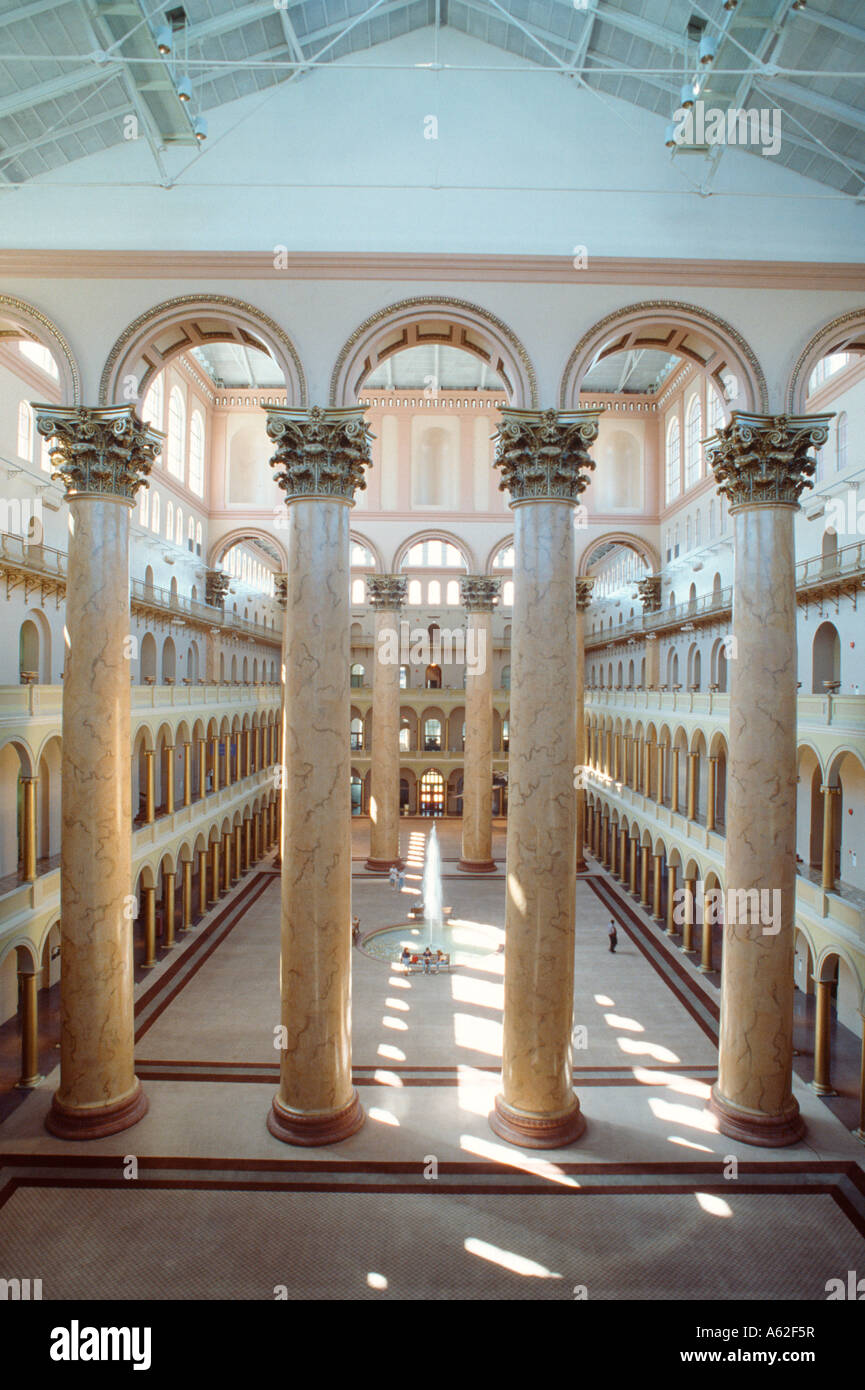 Washington, National Building Museum, Innenraum Stock Photo - Alamy