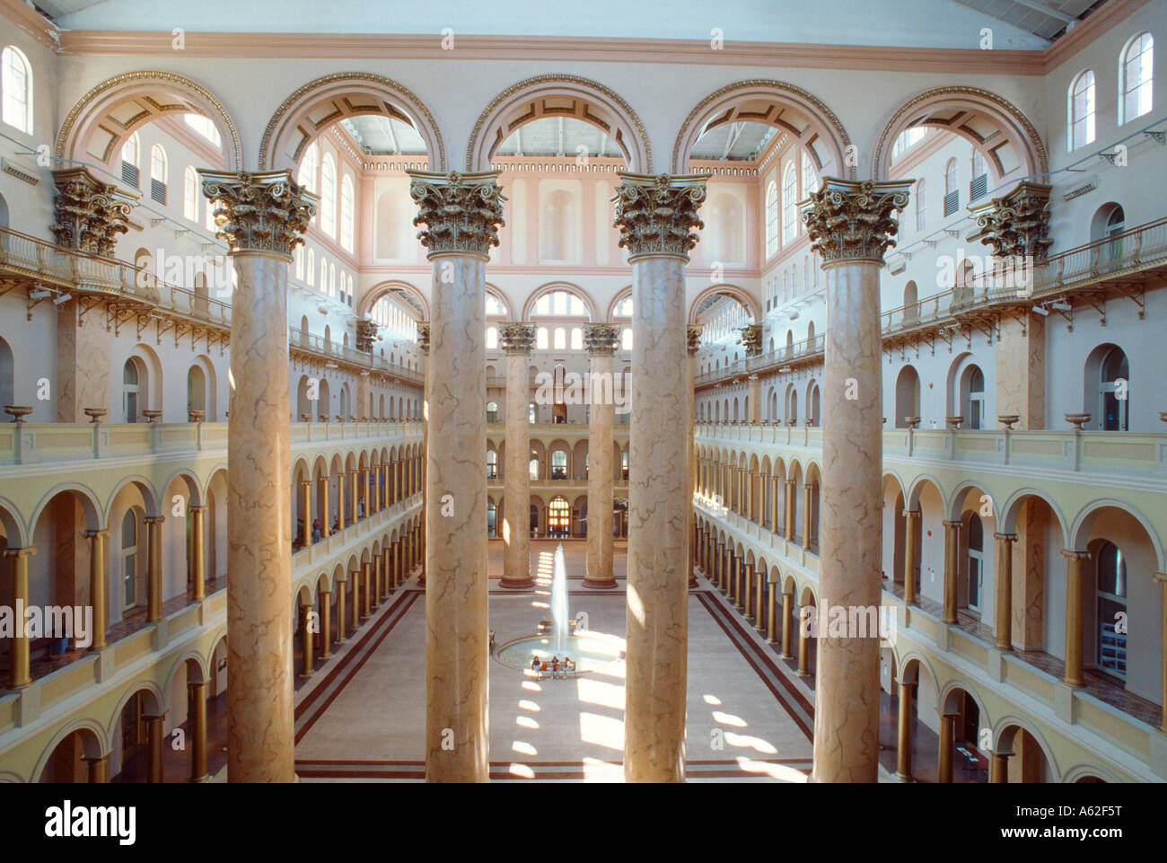 Washington, National Building Museum, Innenraum Stock Photo - Alamy