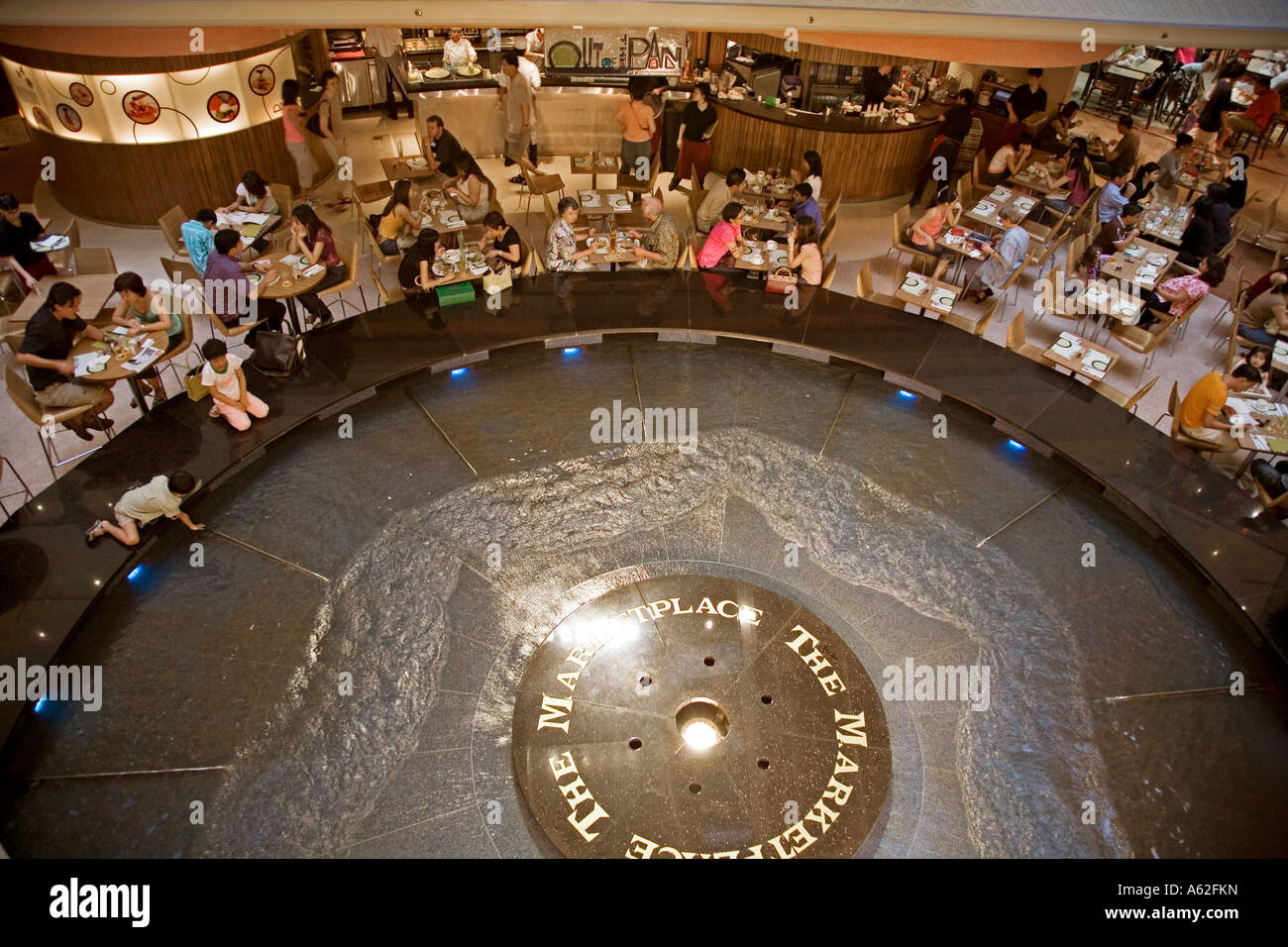 Cafe within shopping mall, Singapore Stock Photo - Alamy