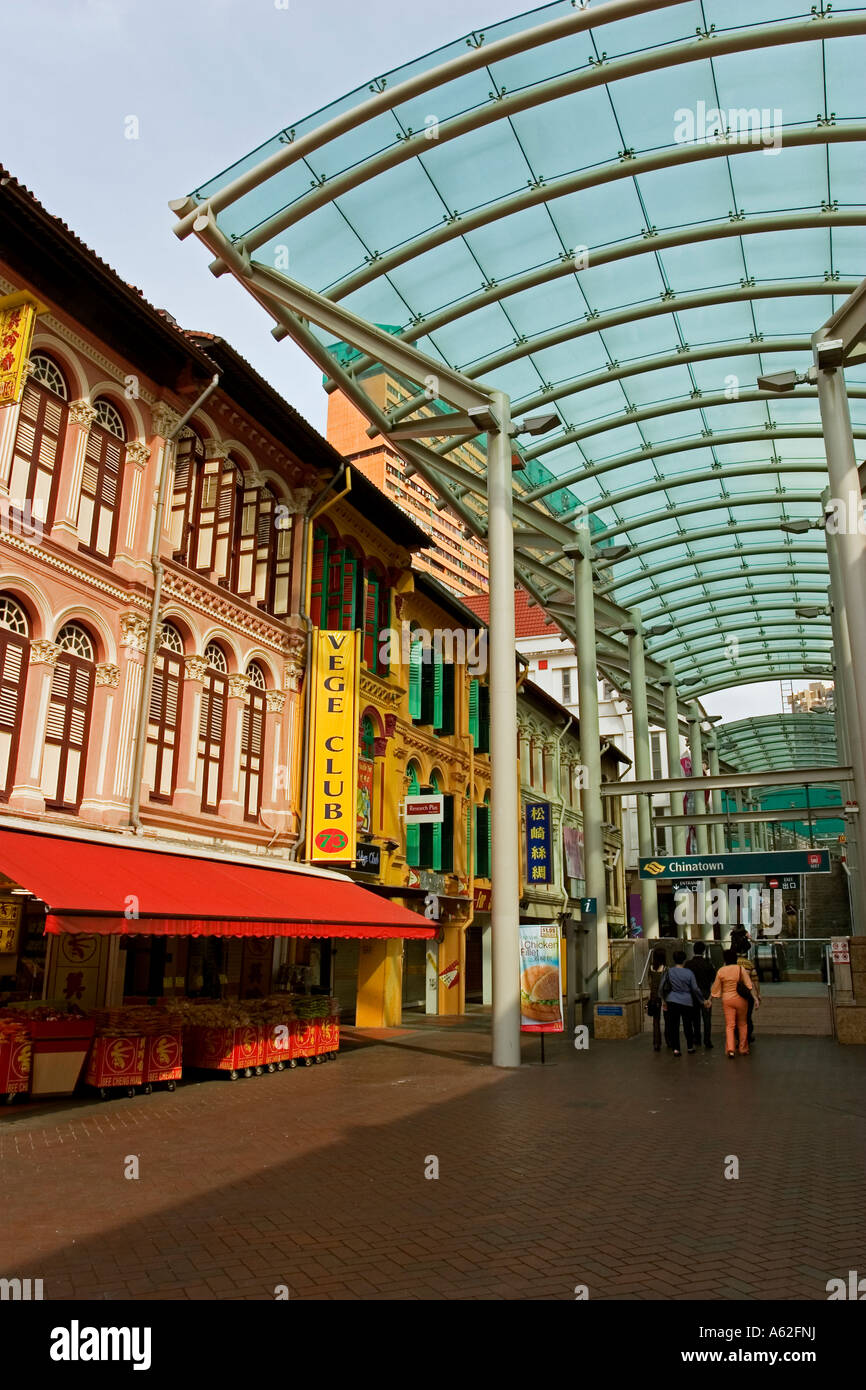 Chinatown MRT Station entrance, Singapore Stock Photo - Alamy