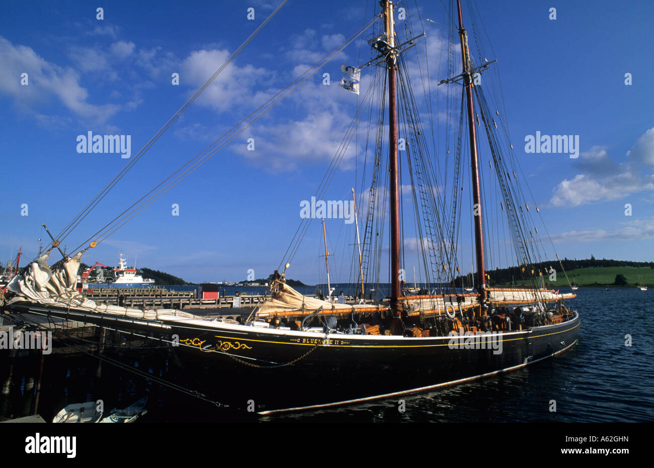 Famous First Bluenose II in Lunenburg Nova Scotia Canada Stock Photo ...
