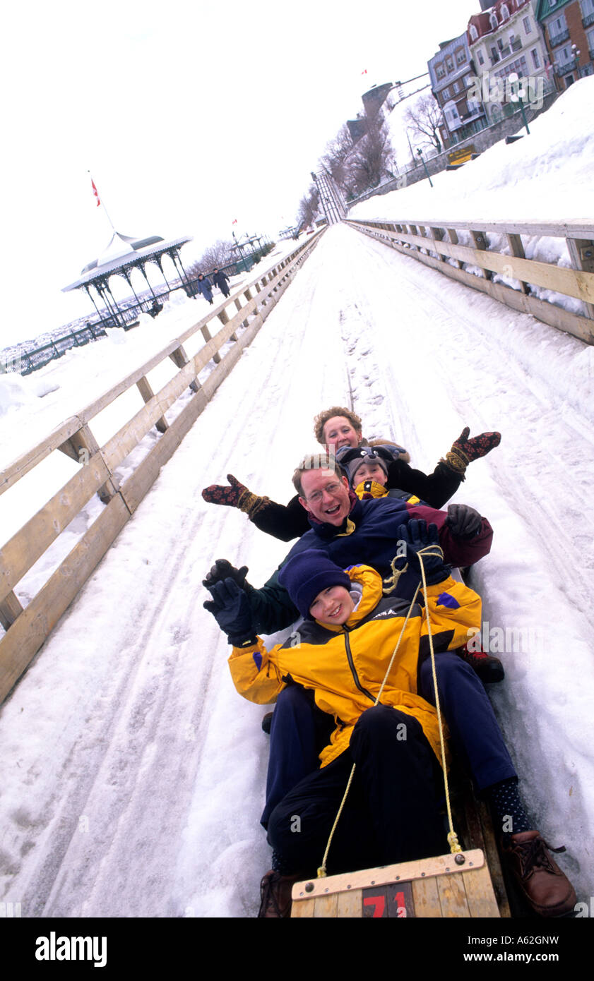 Toboggan quebec hi-res stock photography and images - Alamy