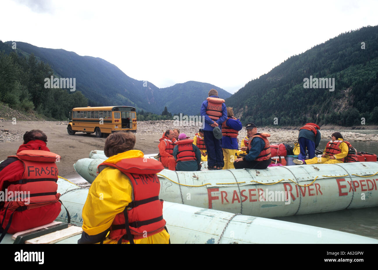 Whitewater rafting adventure on the Fraser River in beautiful British ...