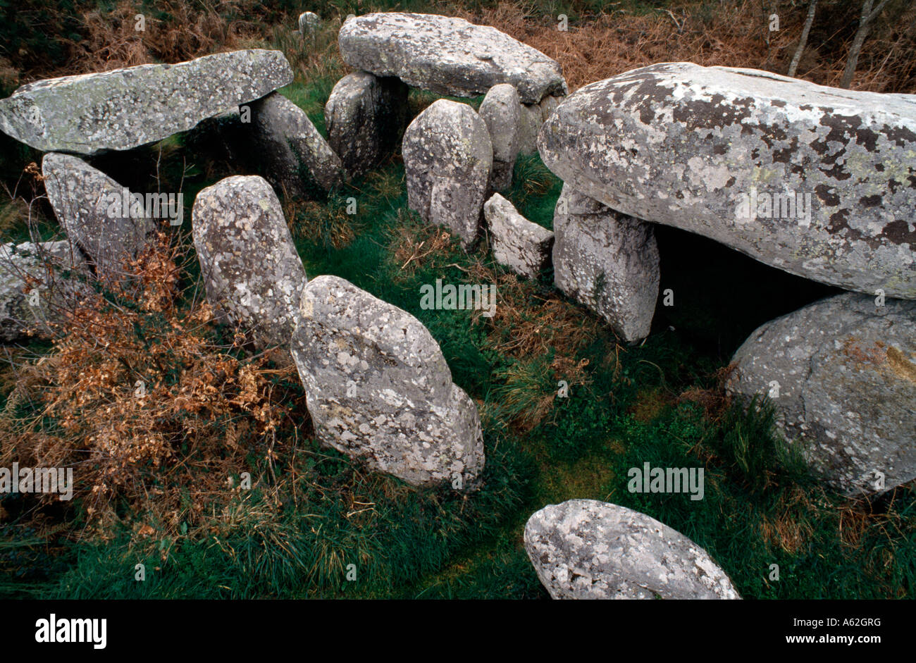 Carnac (Morbihan), Dolmen von Keriaval Stock Photo - Alamy