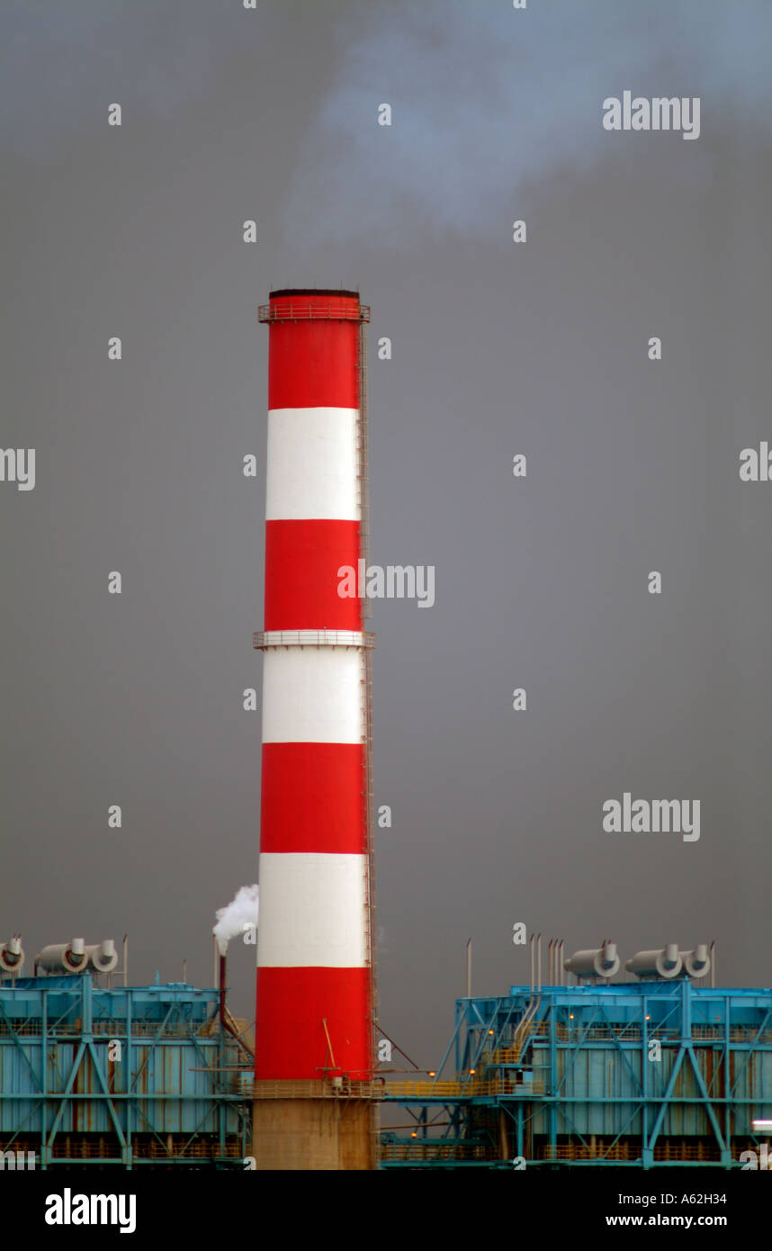 smokestack industry industrial pollution air quality power Stock Photo ...