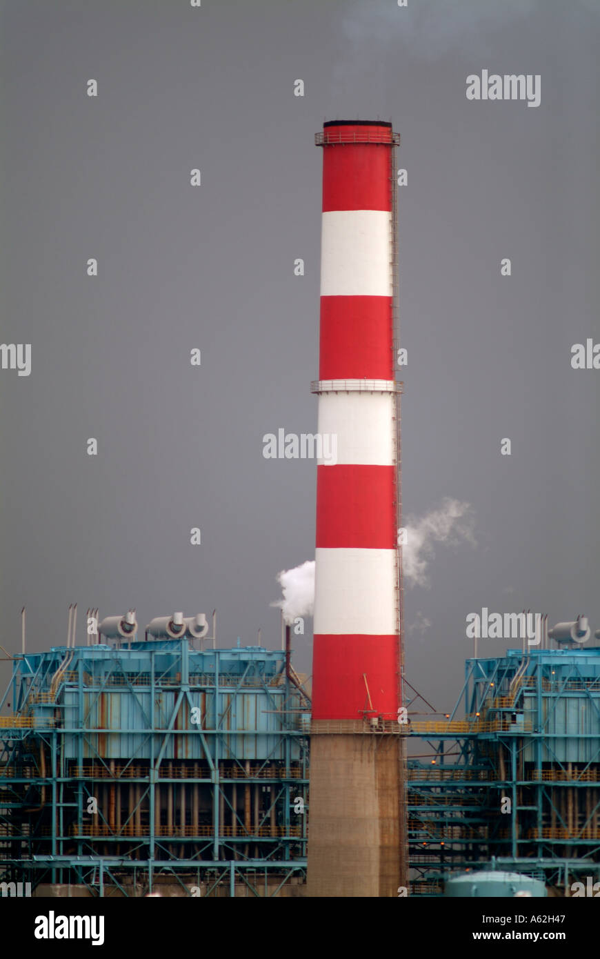 smokestack industry industrial pollution air quality power Stock Photo ...