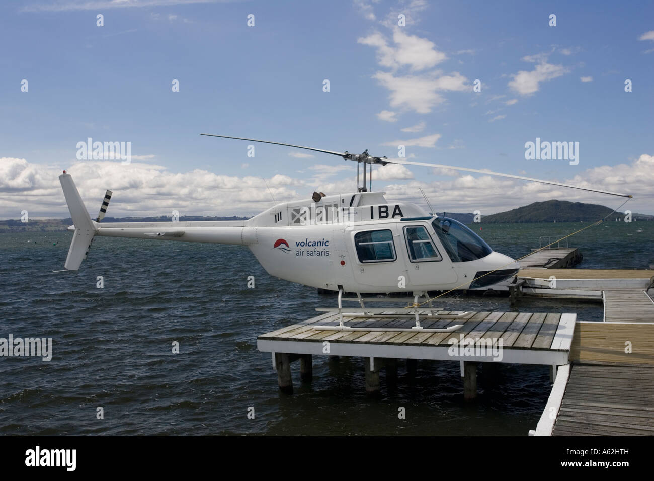 Volcanic Air Safaris helicopter Lake Rotorua North Island New Zealand ...