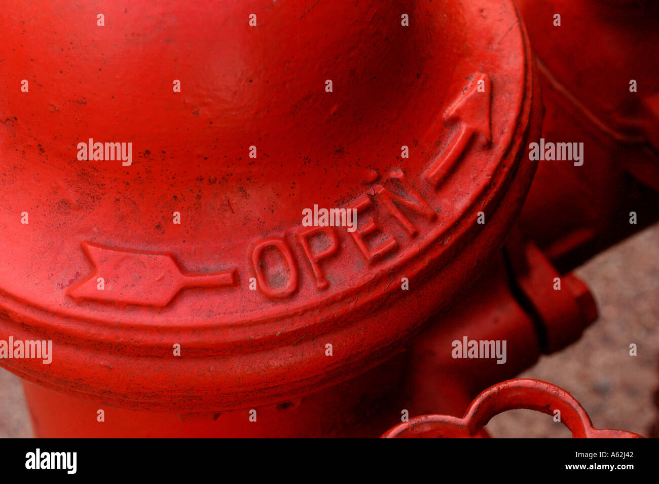 red valve handel iron hardware open simple bolts pipe piping plumbing ...