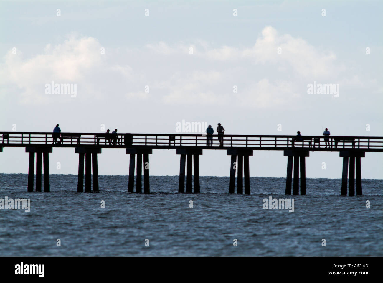 Naples pier into the Gulf of Mexico Florida fishing piers docks Stock ...
