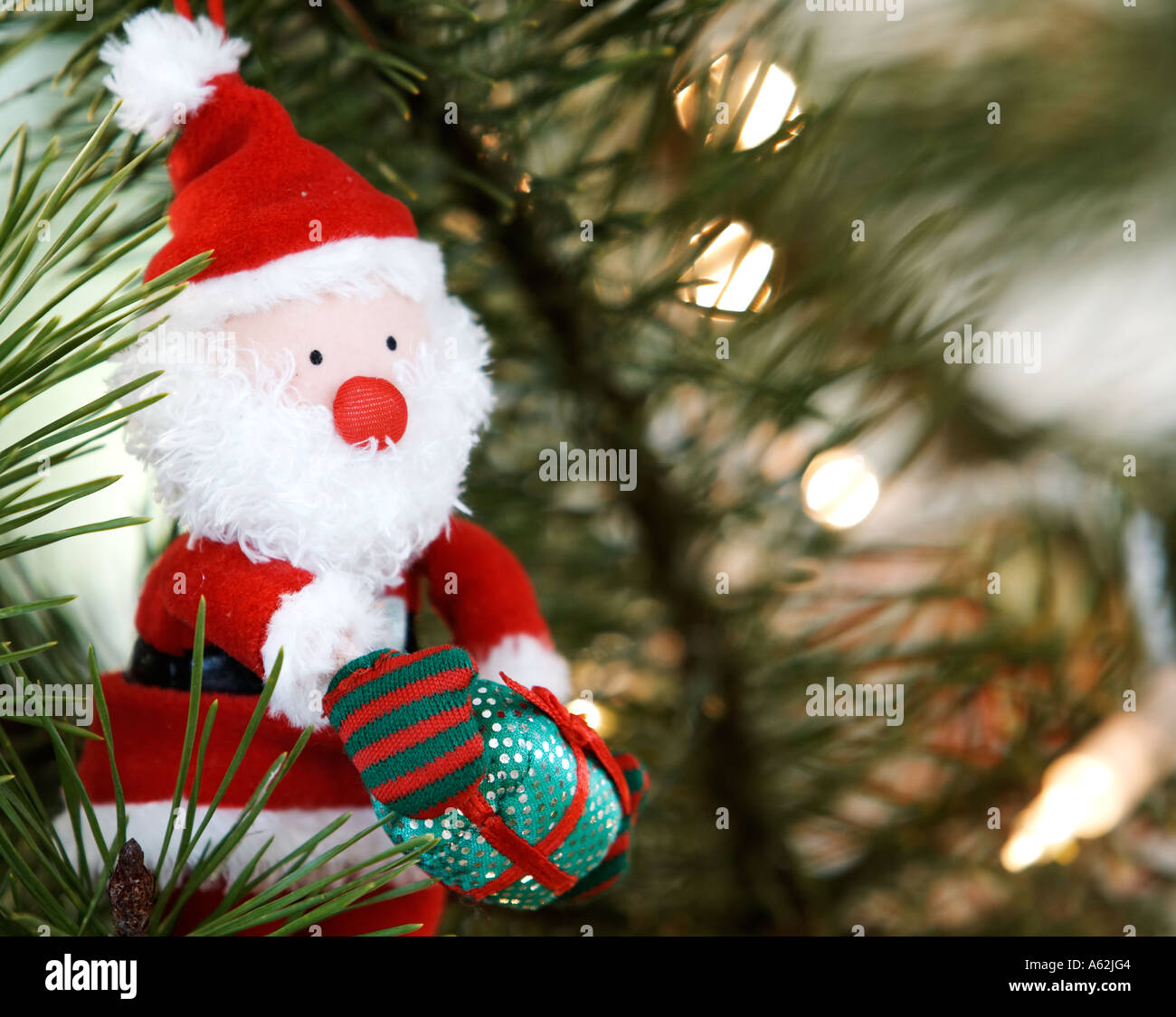 Father christmas with parcel hi-res stock photography and images - Alamy