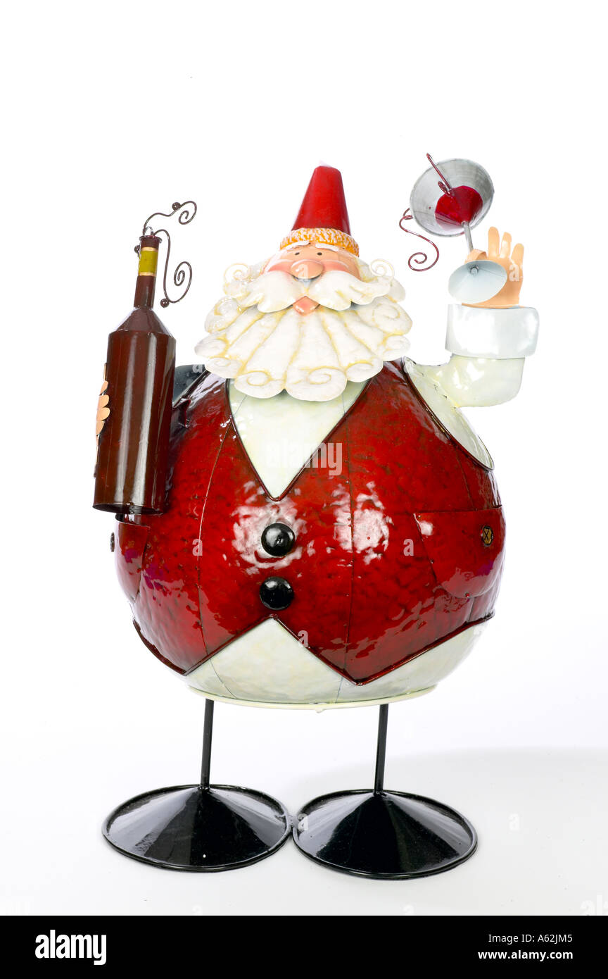christmas santa model on white Stock Photo - Alamy