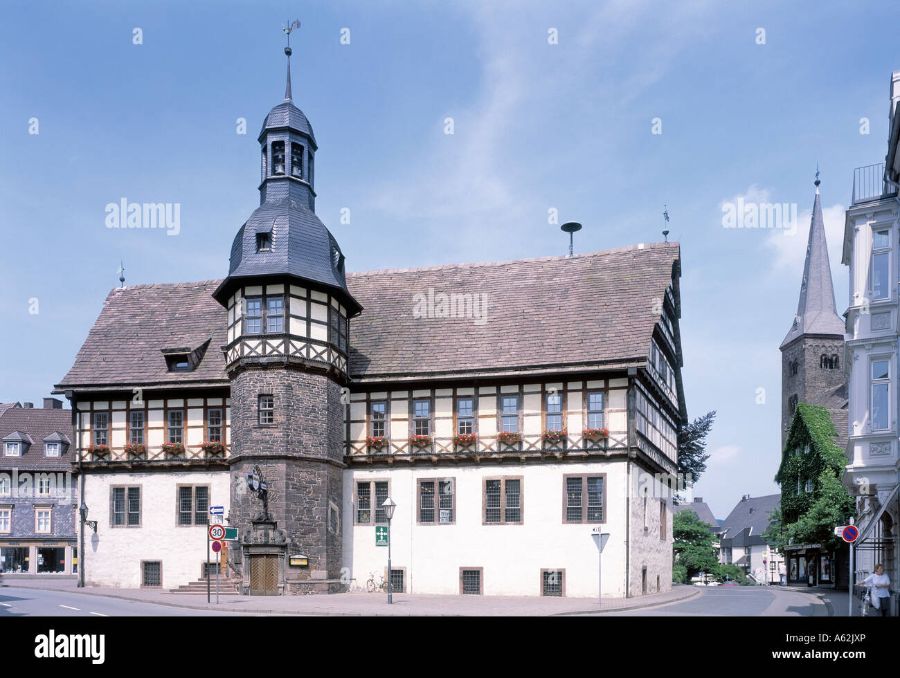 Höxter,, Rathaus, erbaut im 13. Jahrhundert umgebaut im Stil der ...