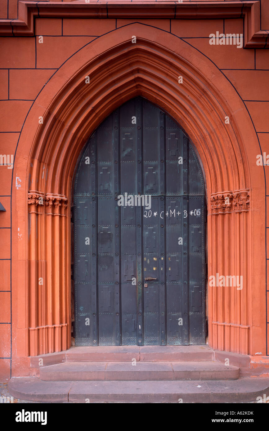 Mainz, St. Quintin, Südportal Stock Photo - Alamy