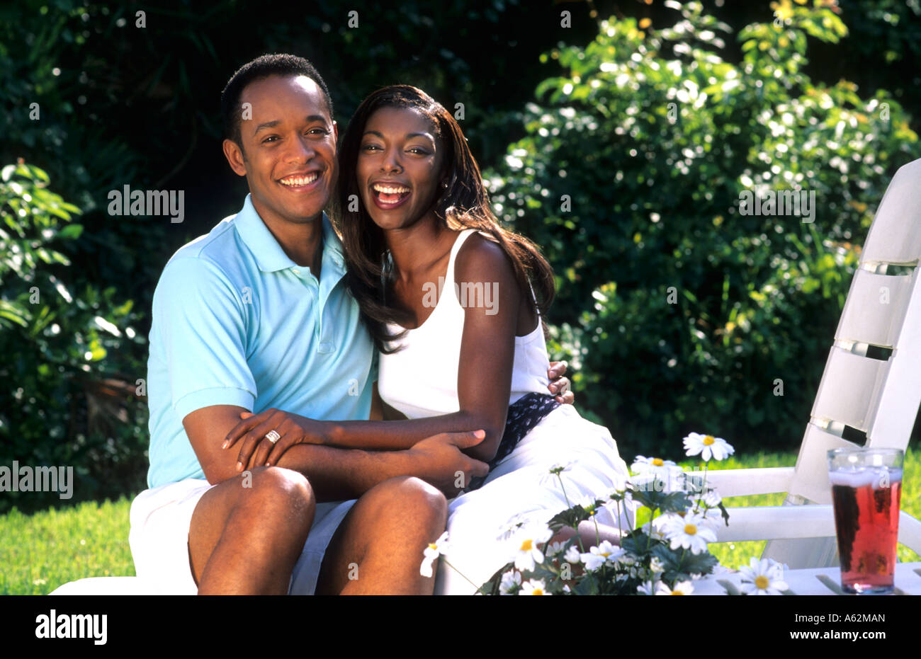 Happy black african american couple hi-res stock photography and images ...