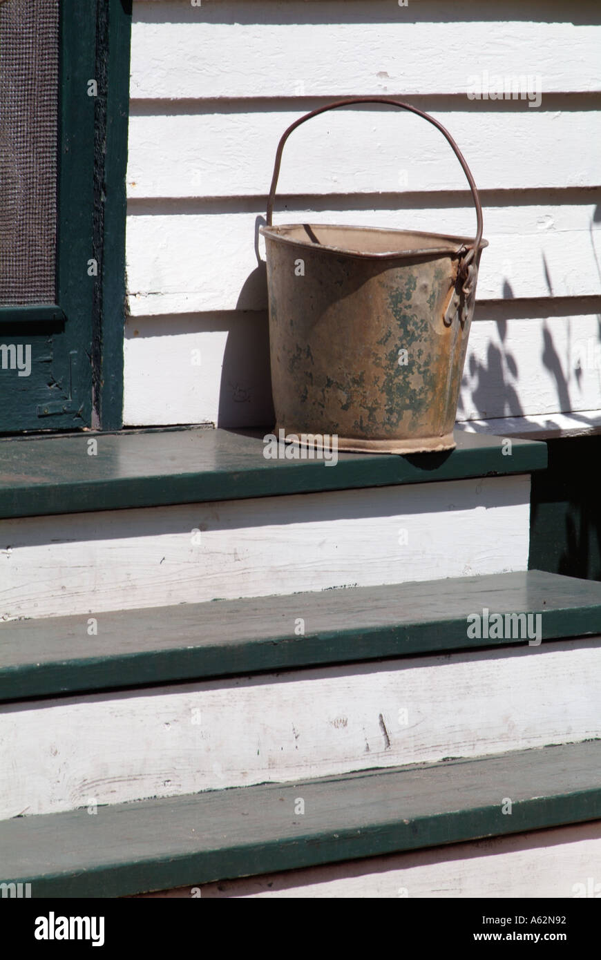 metal bucket on stairs Marjorie Kinnan Rawlings Historic State Park ...
