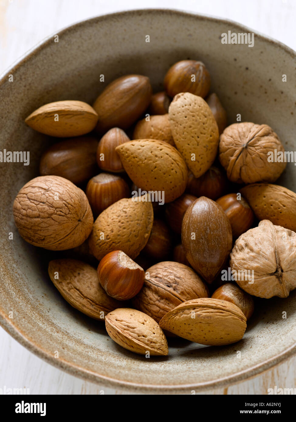 Group of mixed nuts hi-res stock photography and images - Alamy