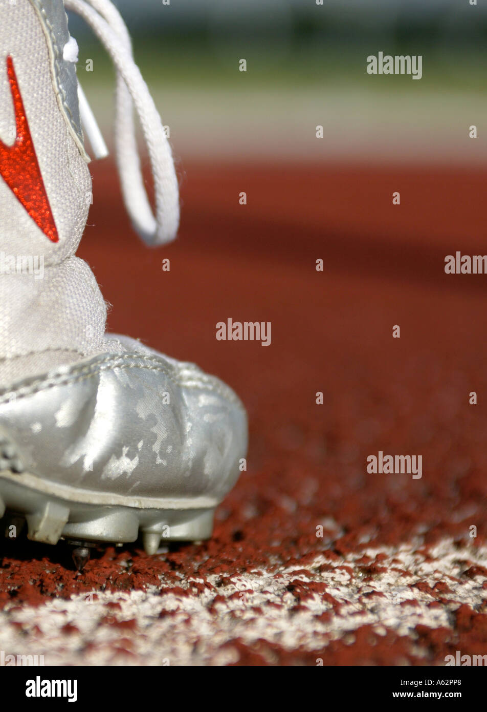 foot of runner on start line Stock Photo - Alamy