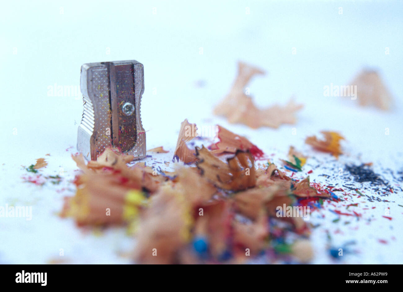 Pencil sharpener waste close hi-res stock photography and images - Alamy