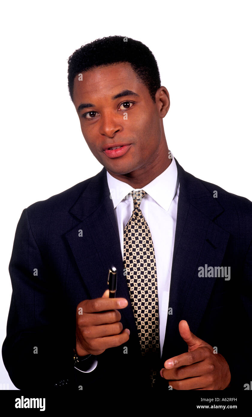 Black african american man portrait inside professional career with ...