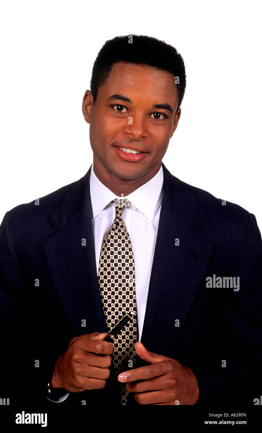 Black african american man portrait inside professional career with ...