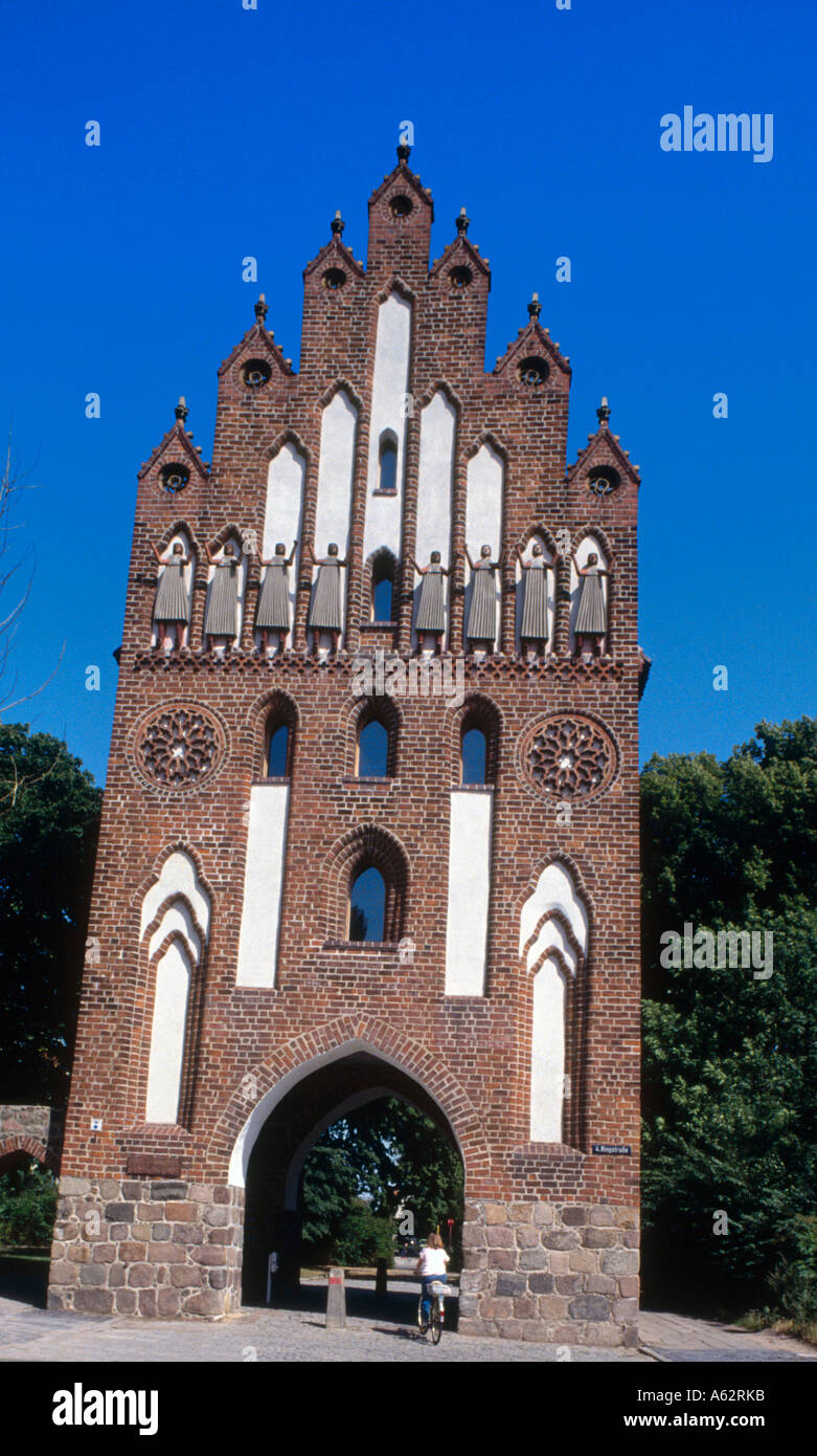 Archway of town gate, Neubrandenburg, Mecklenburg-Western Pomerania ...