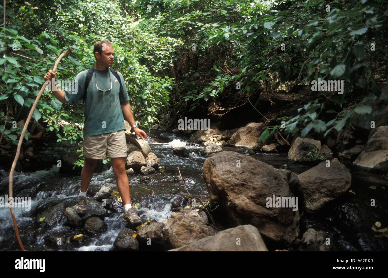 Walking safari in the forest outside Lake Manyara National Park ...