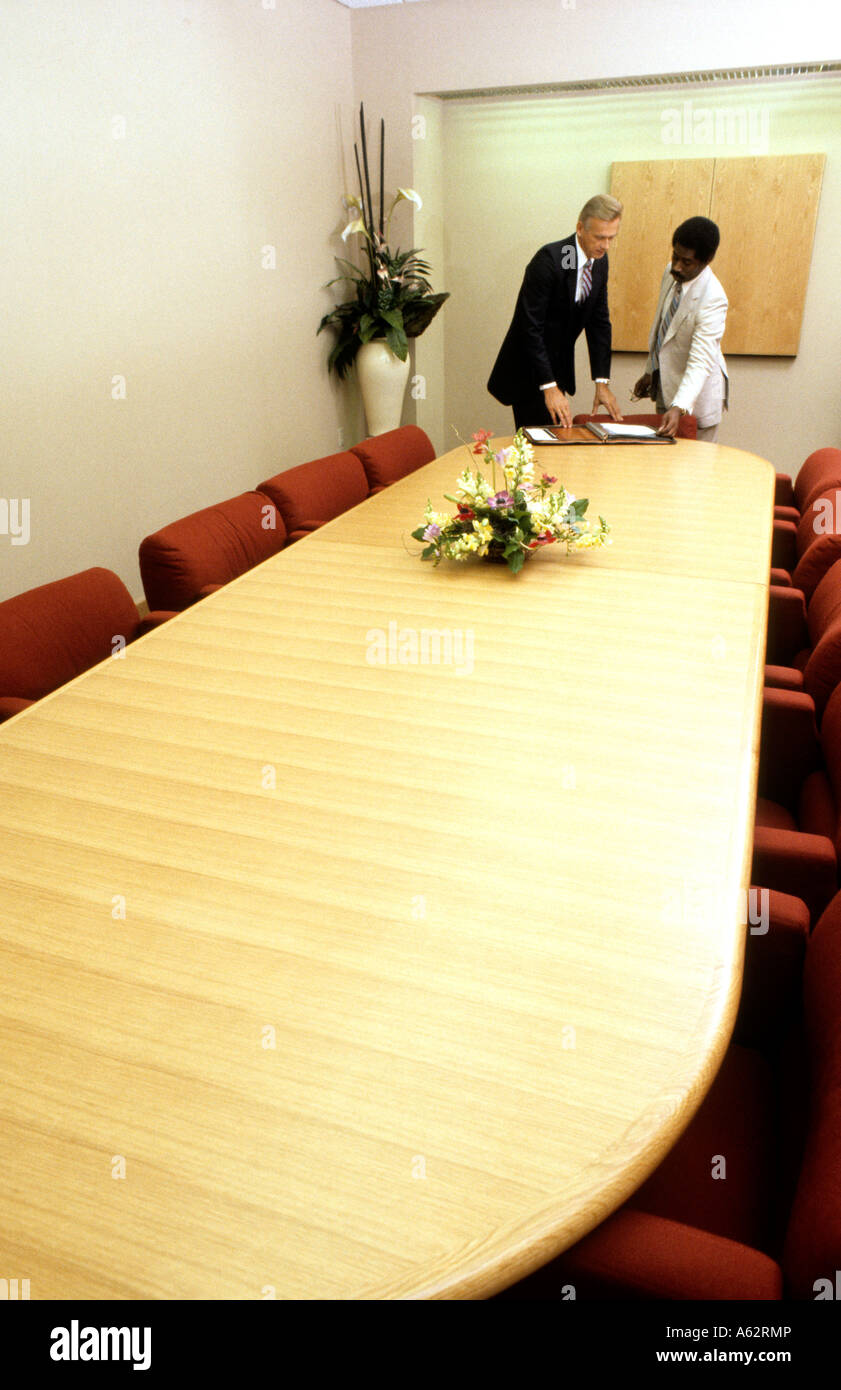 Business men meeting in conference room with mixed ethnic situation ...