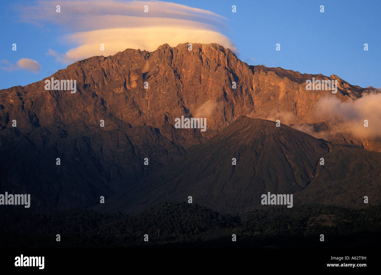 Mount Meru Arusha National Park Tanzania Stock Photo - Alamy