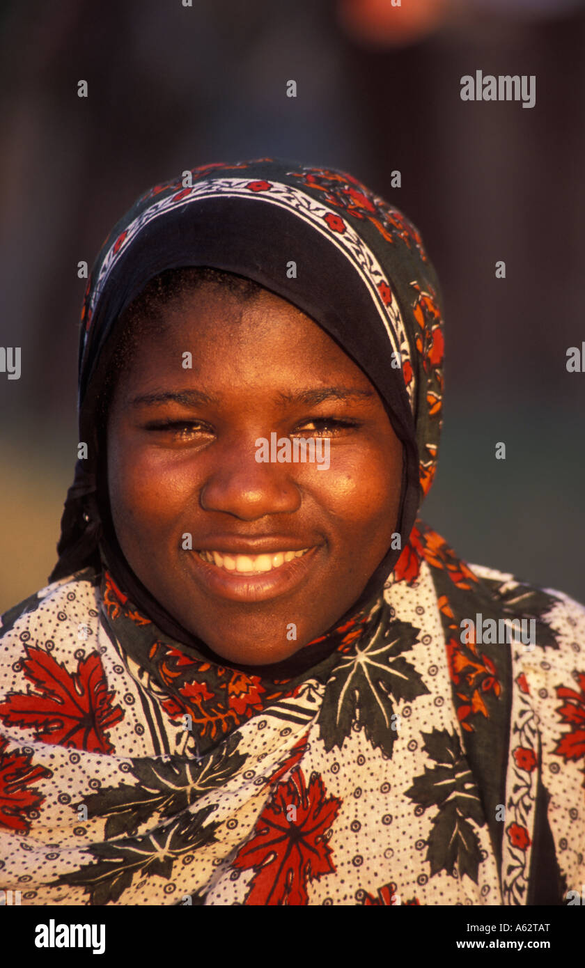 Swahili woman Bagamoyo Tanzania Stock Photo - Alamy