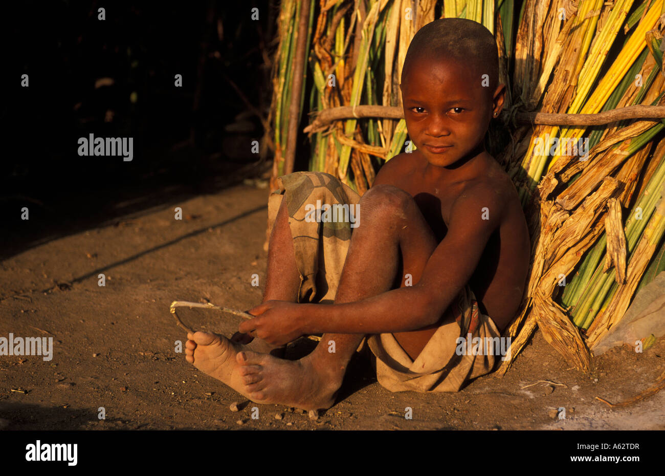 Hadza boy Lake Eyasi Tanzania Small tribe of hunter gatherers Stock ...