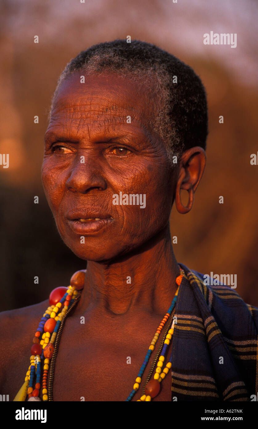 Barabaig woman with circular eye tattoos Mount Hanang Rift Valley ...
