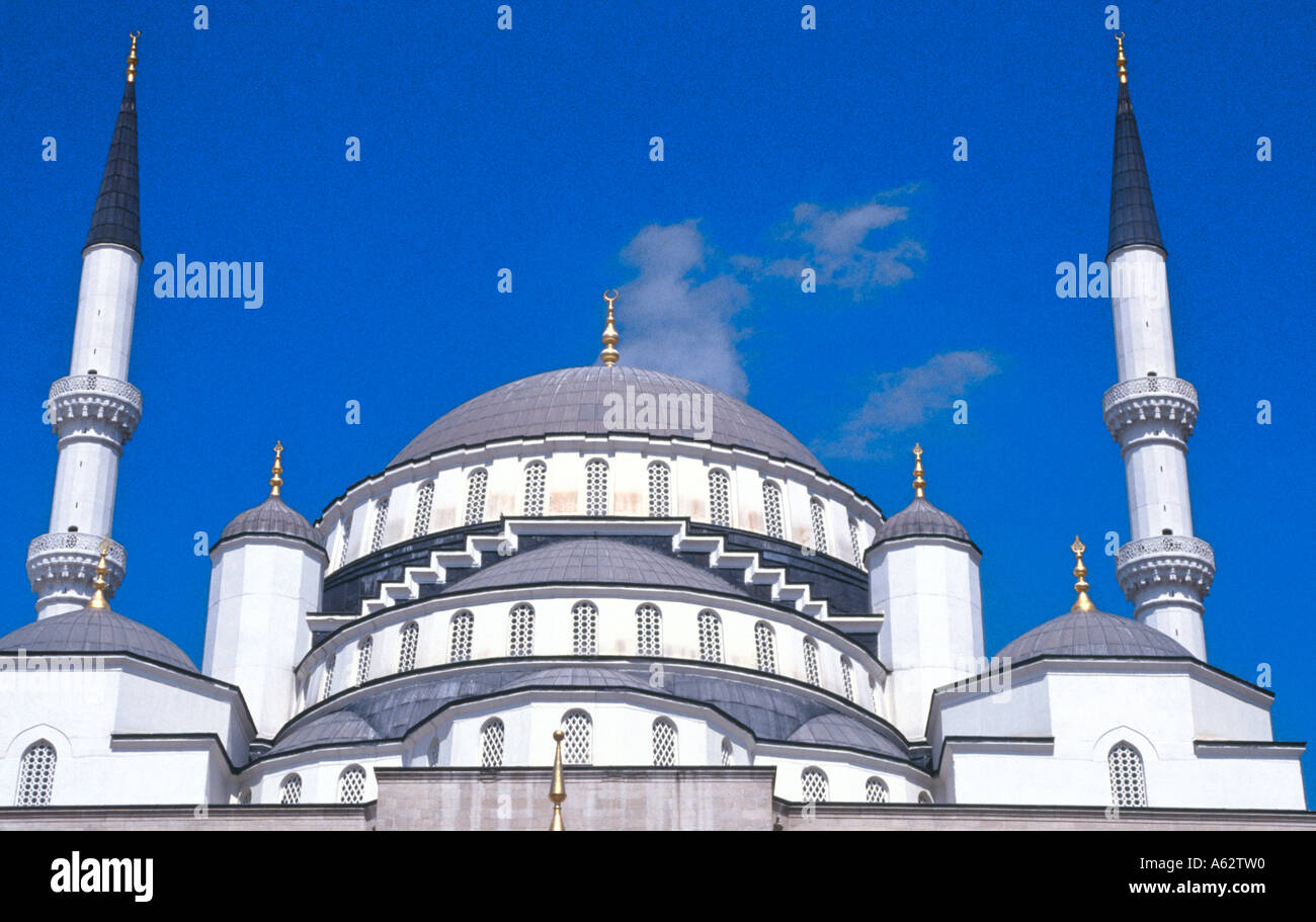 Low angle view of mosque, Kocatepe Mosque, Ankara, Turkey Stock Photo ...