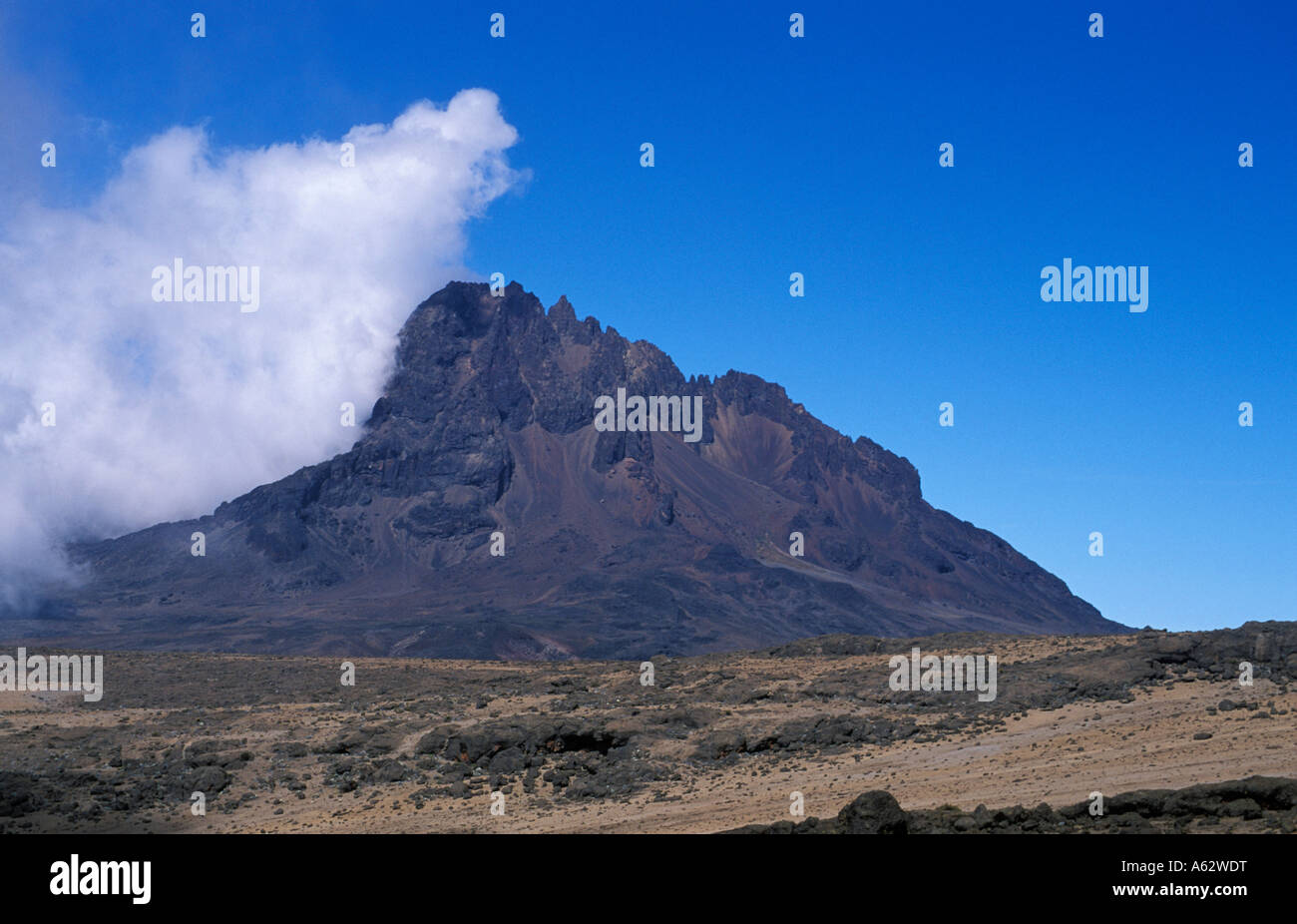 Mawenzi the second highest peak of Mount Kilimanjaro is 5149m high ...