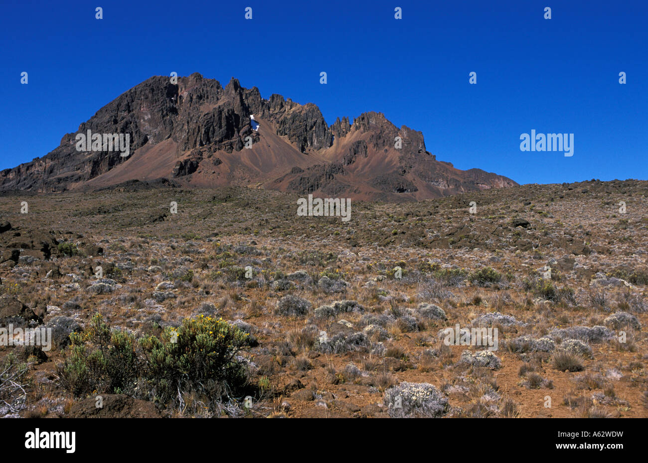 Mawenzi the second highest peak of Mount Kilimanjaro is 5149m high ...